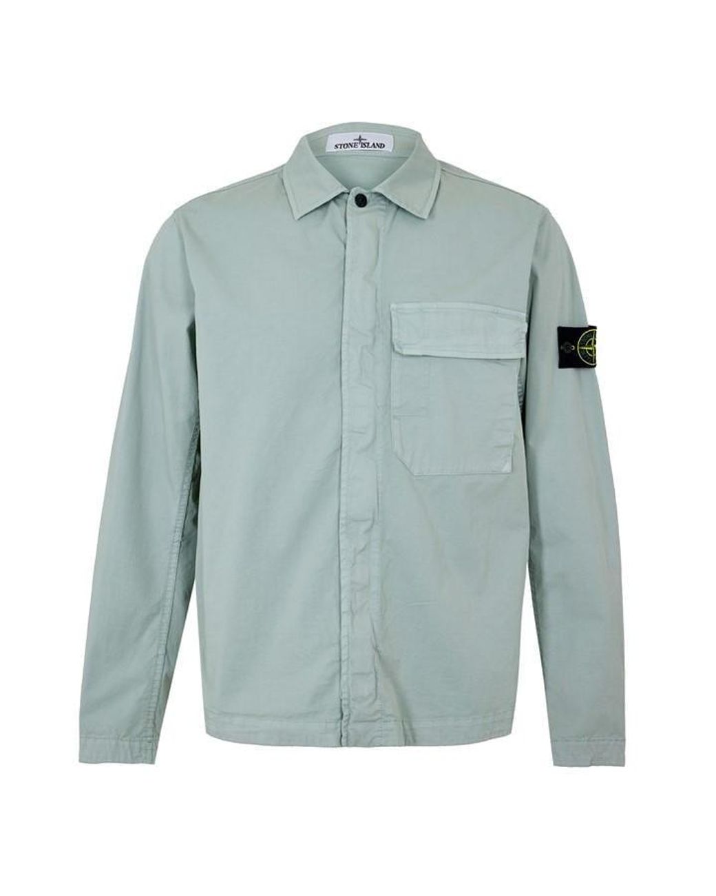 Stone Island Gd Overshirt in Blue for Men | Lyst UK