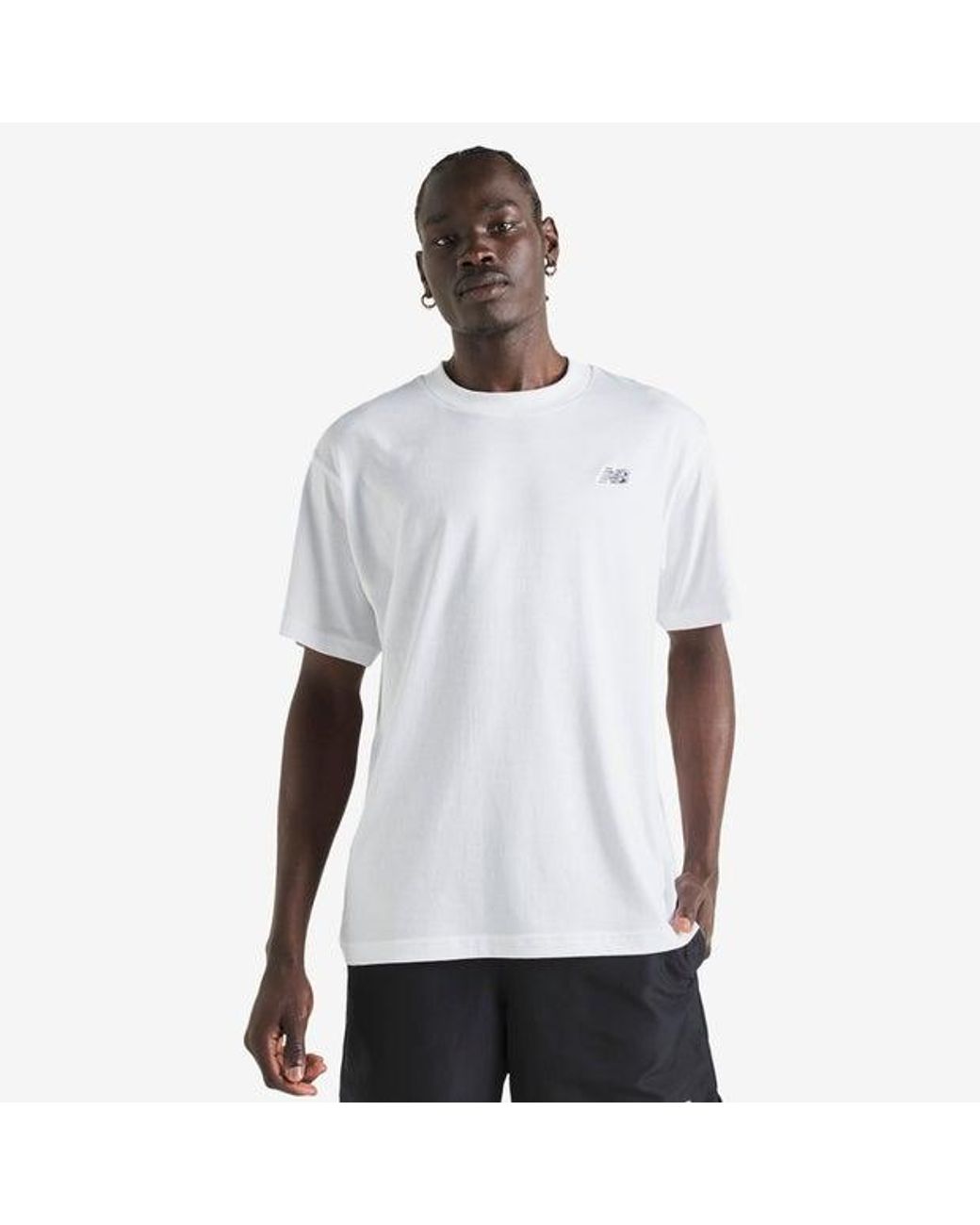 New Balance Essentials T-Shirts in White for Men | Lyst UK