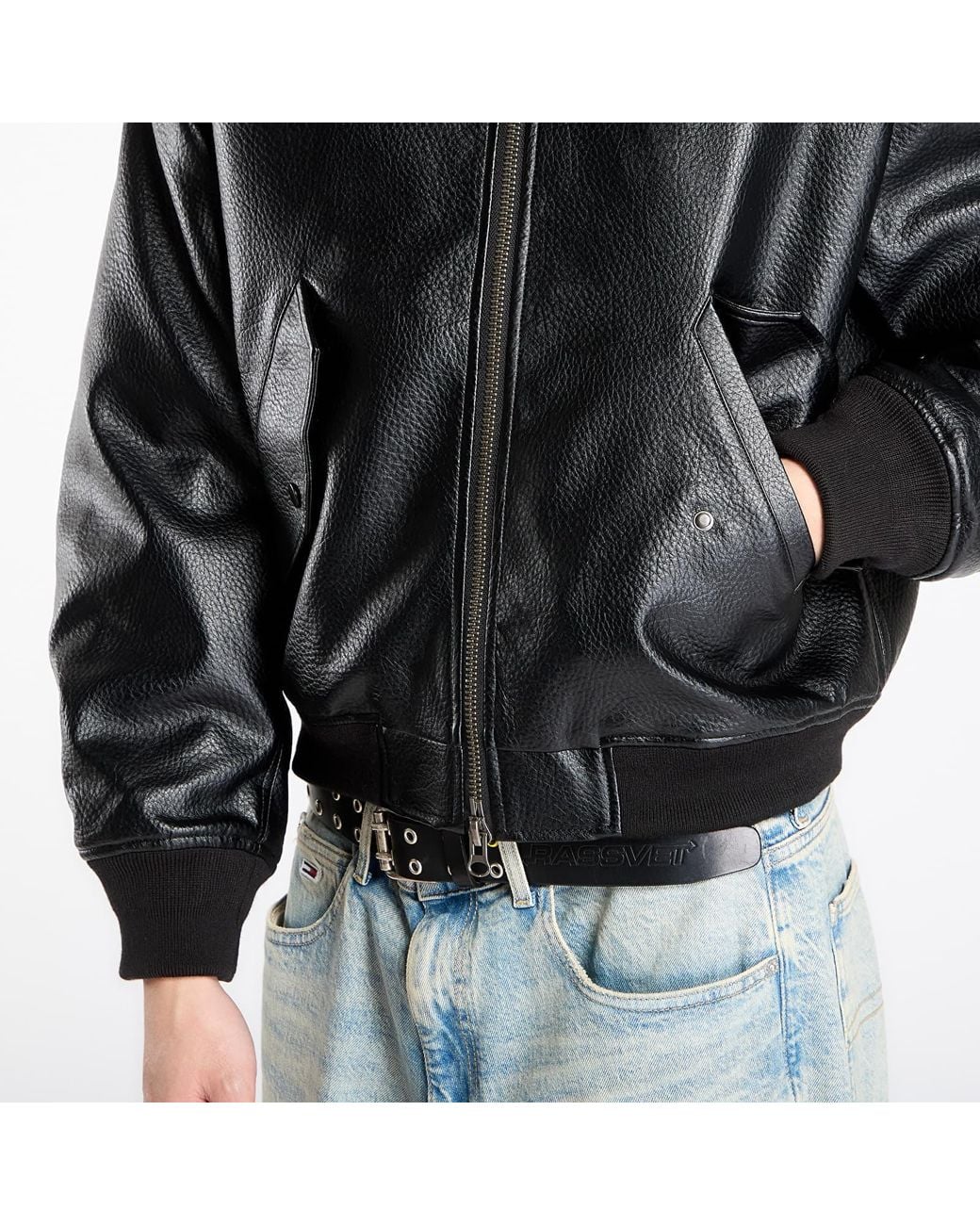 Wasted Paris Jacket M Kingdom Faux Leather Bomber in Black for Men | Lyst