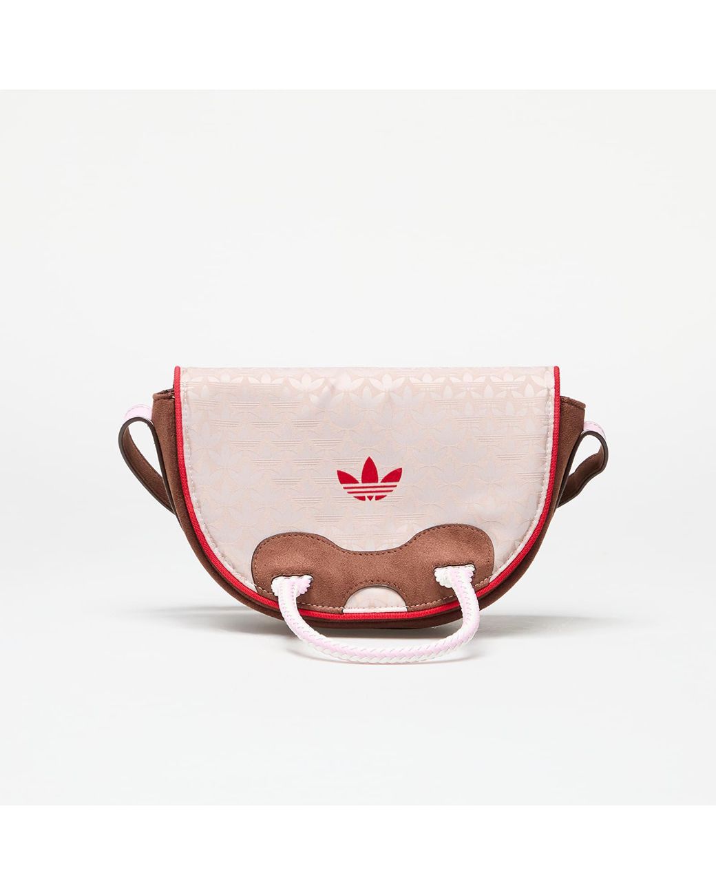 adidas Originals Adidas Trefoil Monogram Jacquard Suede Satchel Bag ...