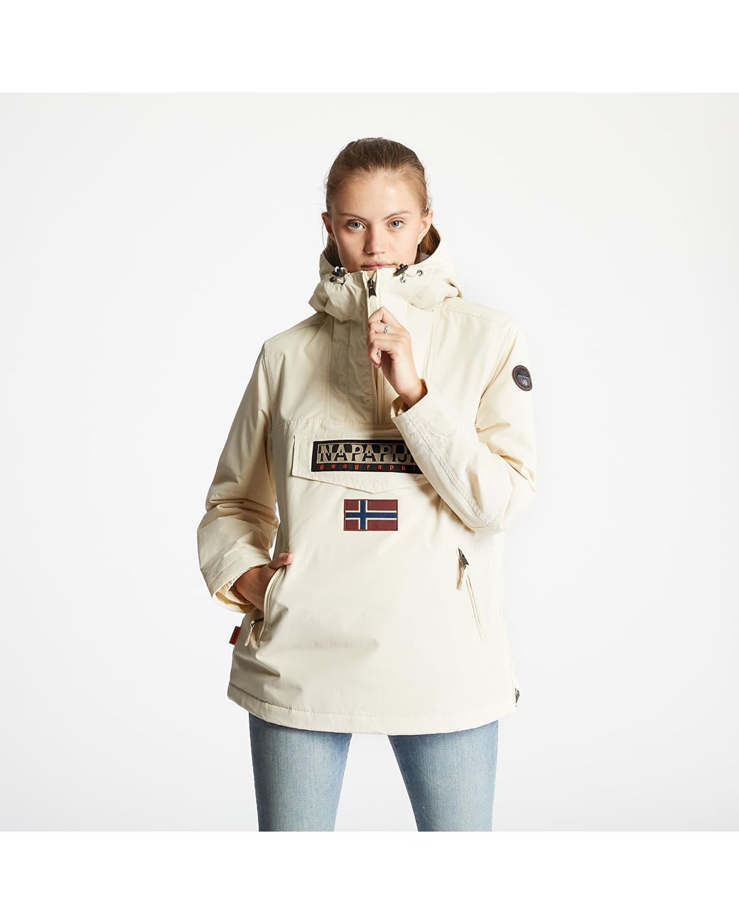 Napapijri Jacket Rainforest Pkt 3 Jacket Whitecap in Natural | Lyst