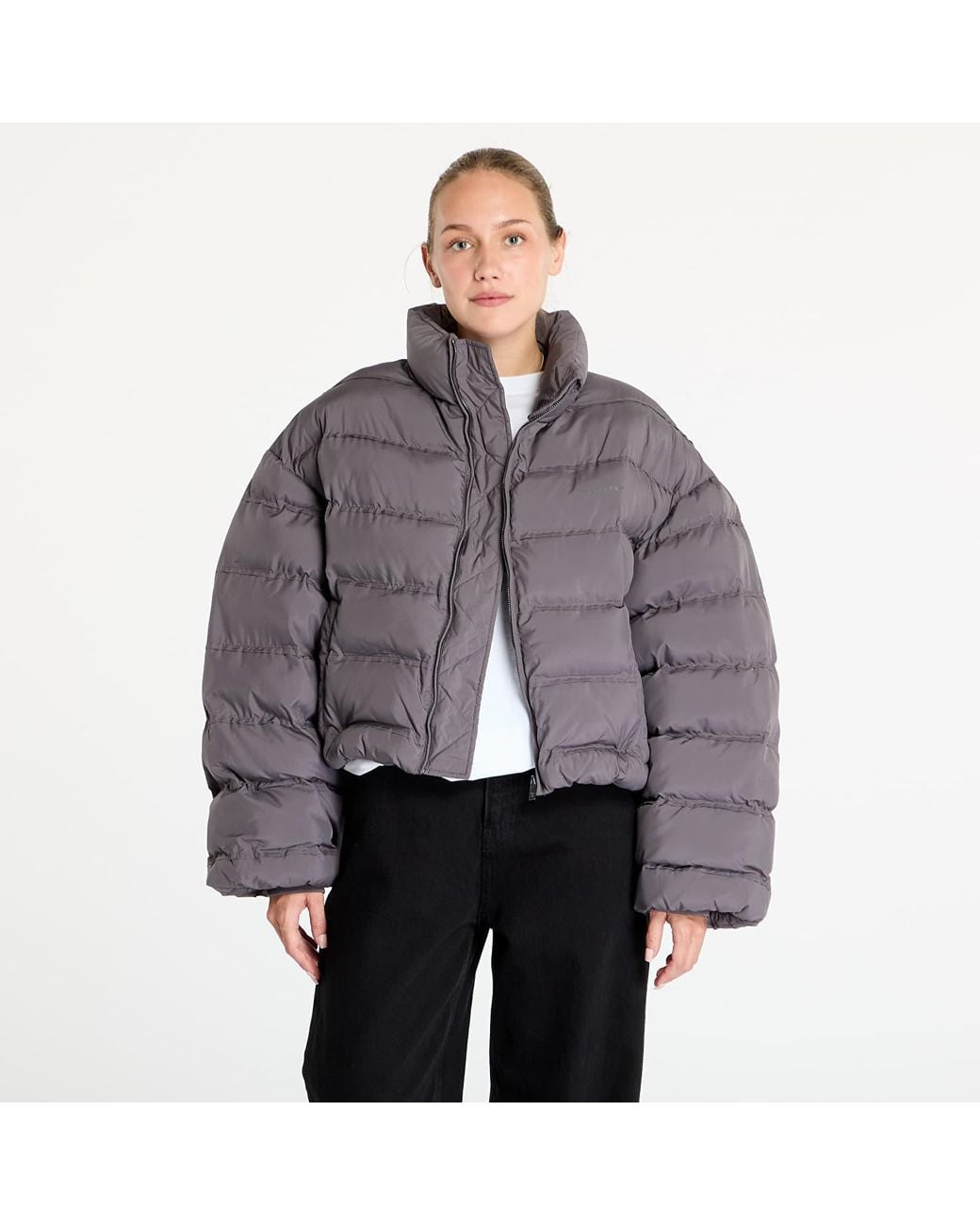Daily Paper Jacket Sela Puffer Jacket in Gray | Lyst