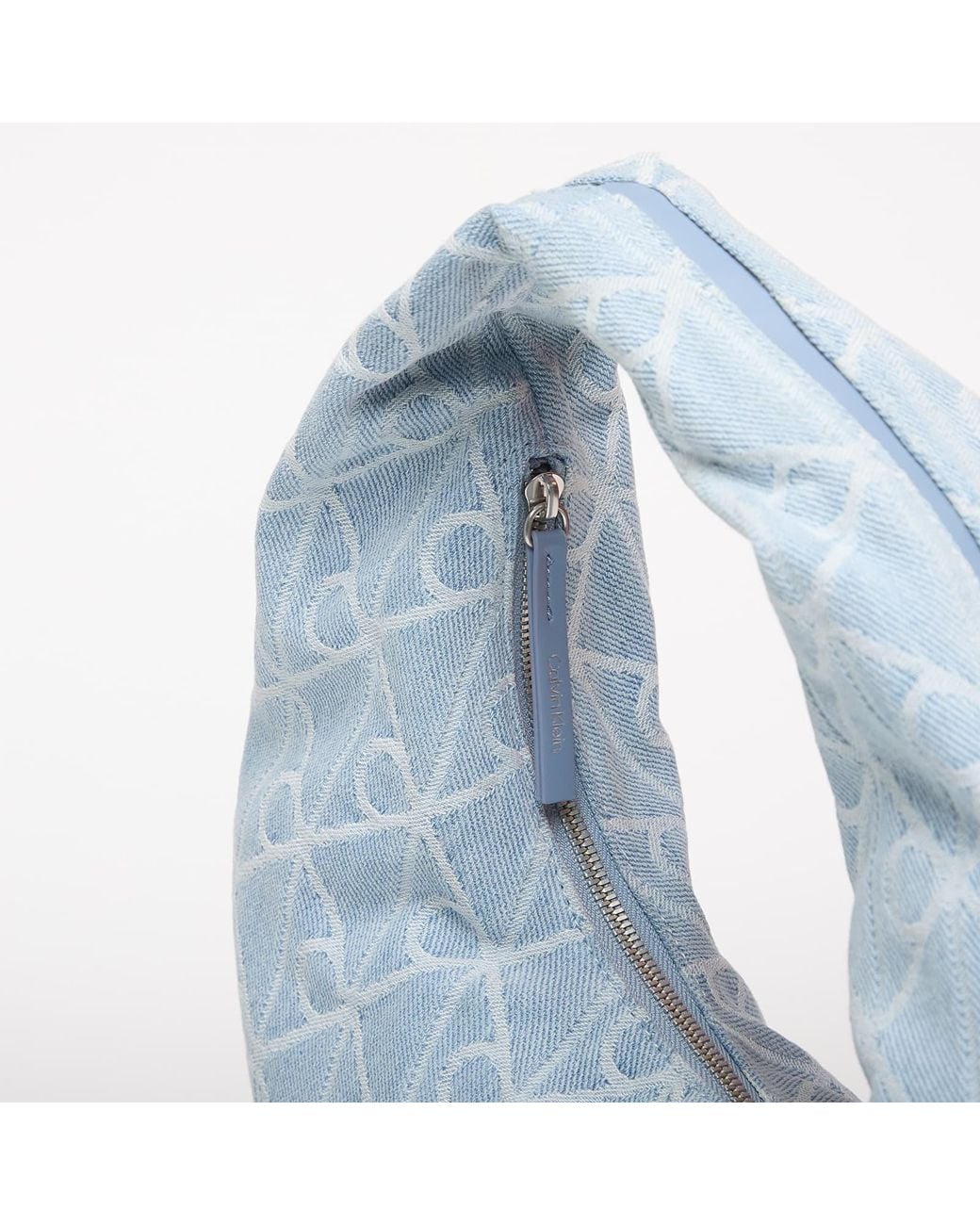 Calvin Klein Bag Emblem Aop Denim Hob in Blue | Lyst