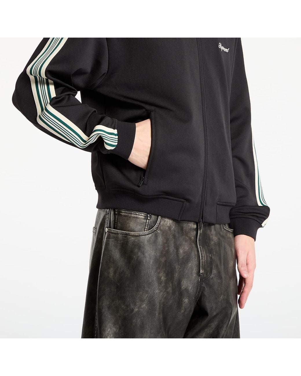 Represent Jacket Taped Track Jacket in Black | Lyst