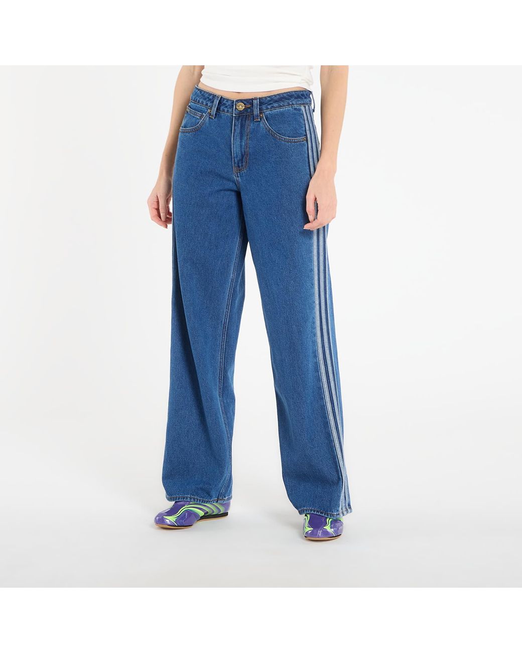 adidas Originals Pants Adidas Firebird Track Pants Denim in Blue | Lyst