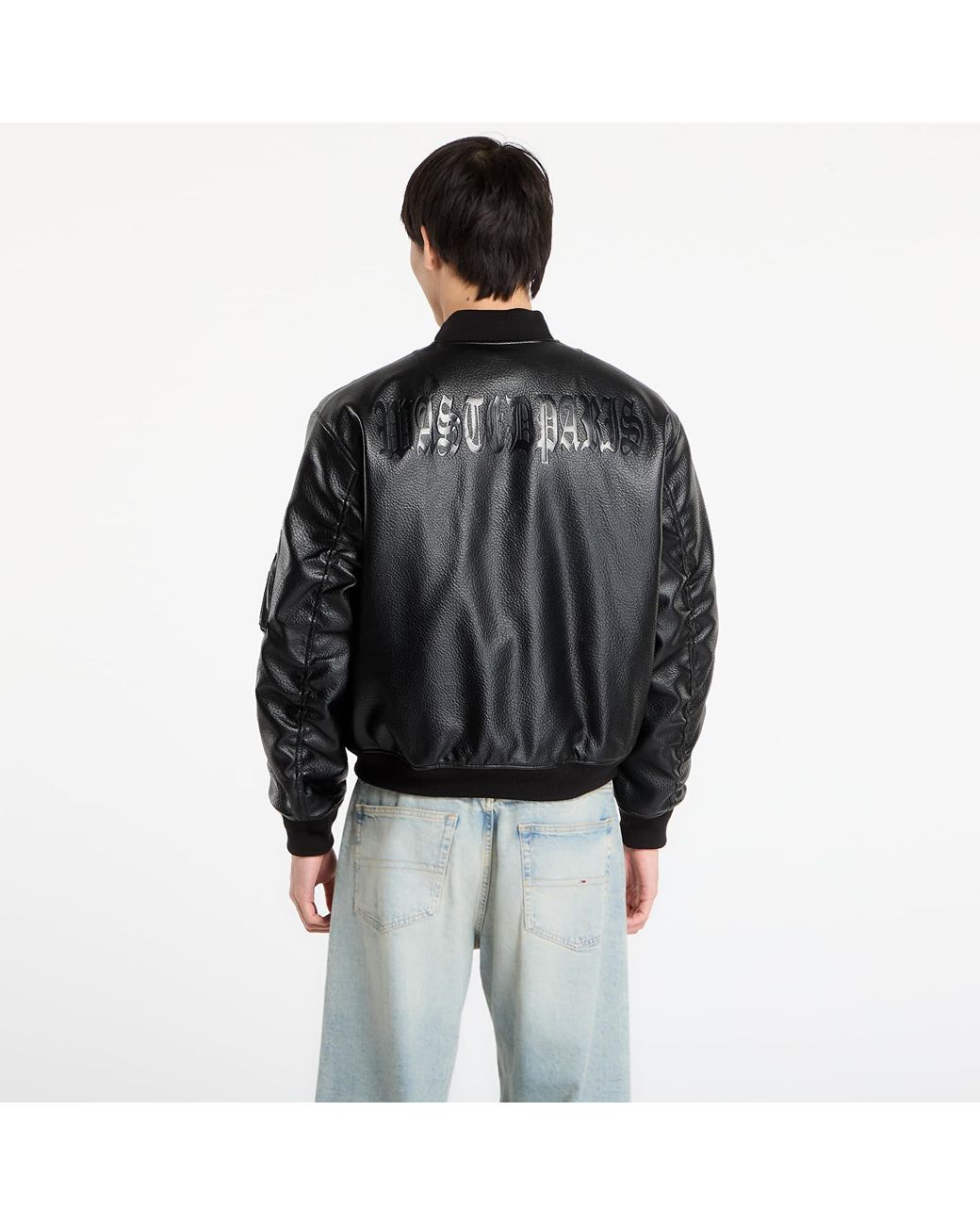 Wasted Paris Jacket M Kingdom Faux Leather Bomber in Black for Men | Lyst
