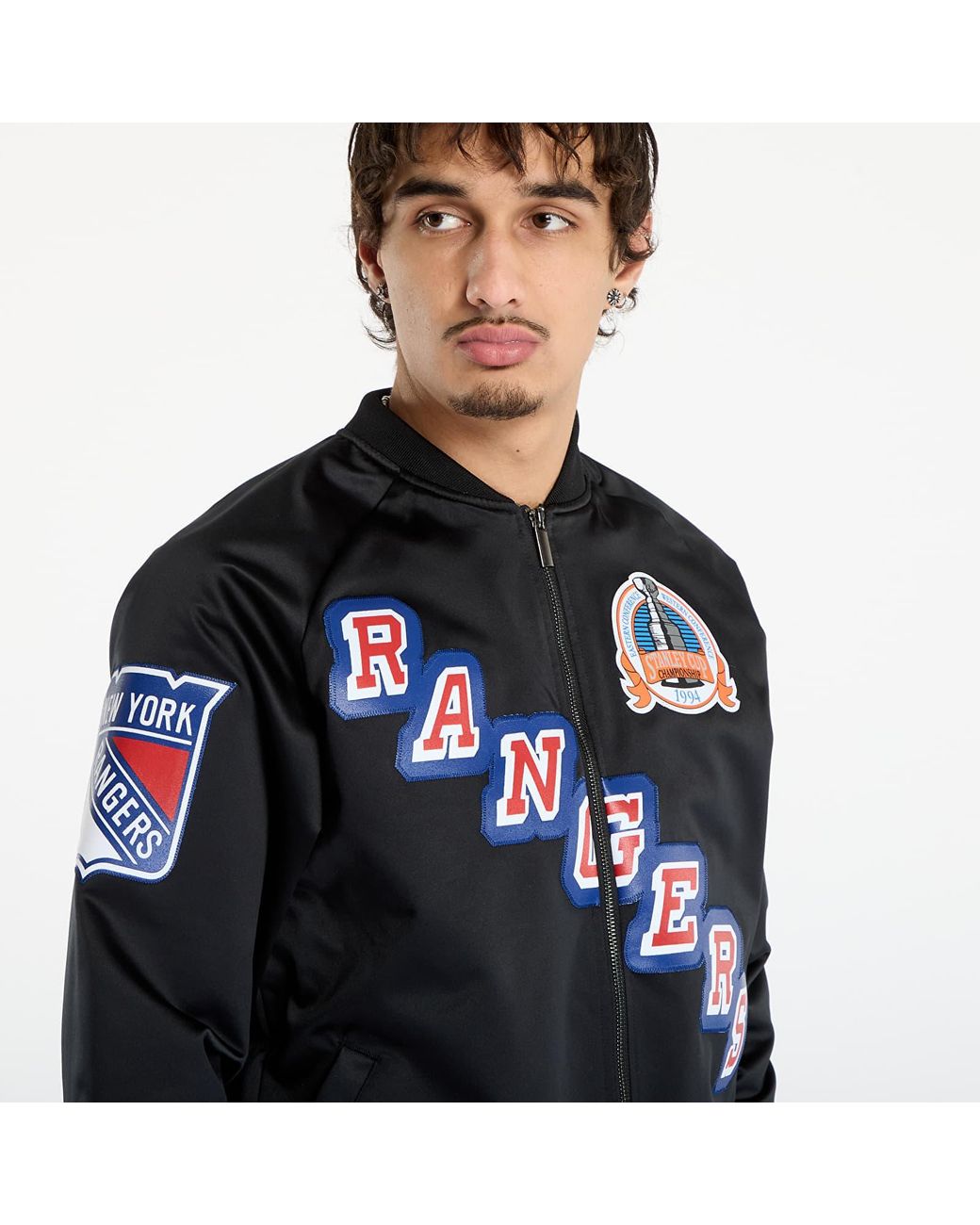 Mitchell & Ness Jacket Nhl Maxxed Out Satin Jacket Rangers Mark Messier ...