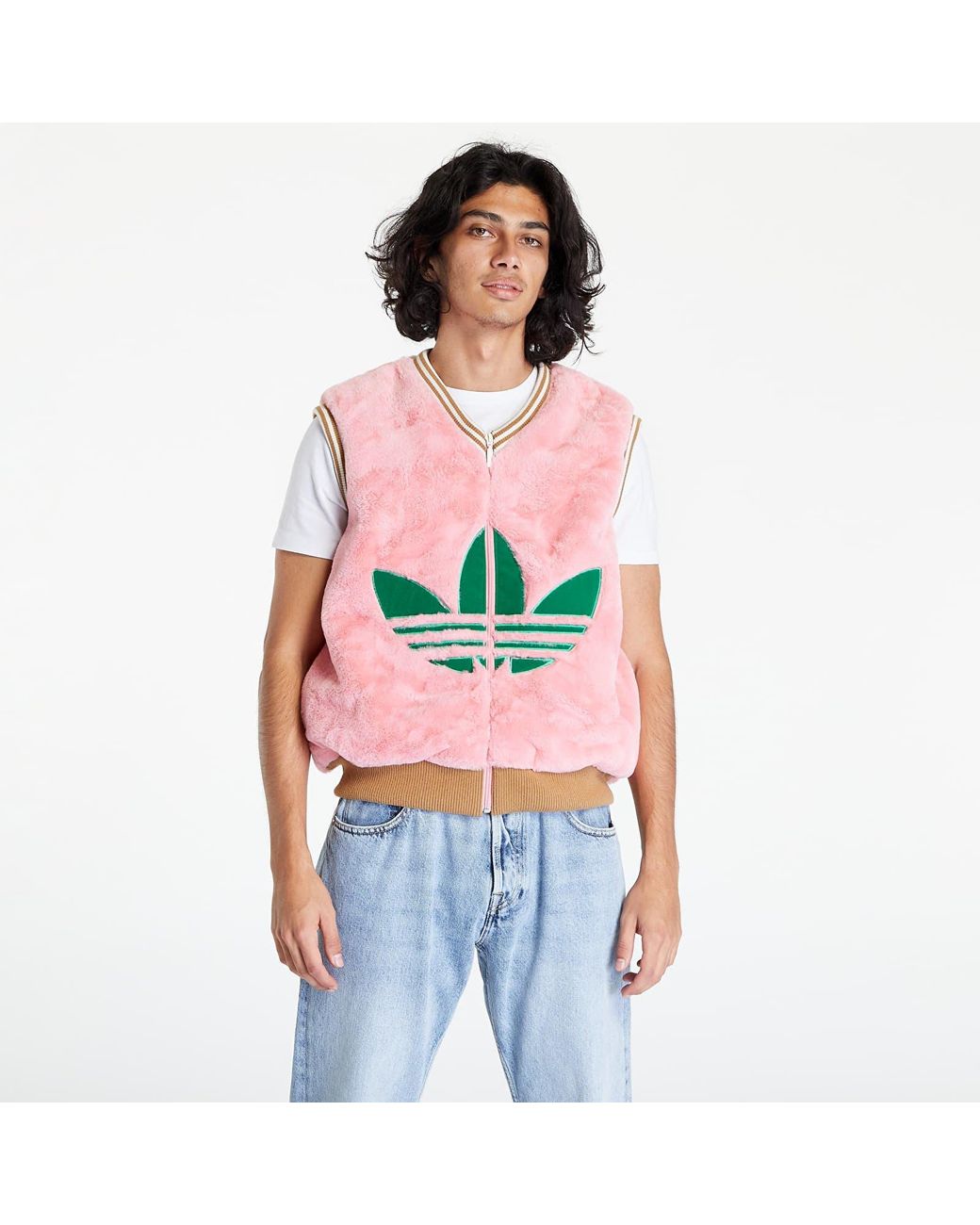 Adidas Adicolor Heritage Now Logo Vest Super Pop adidas Originals pour ...