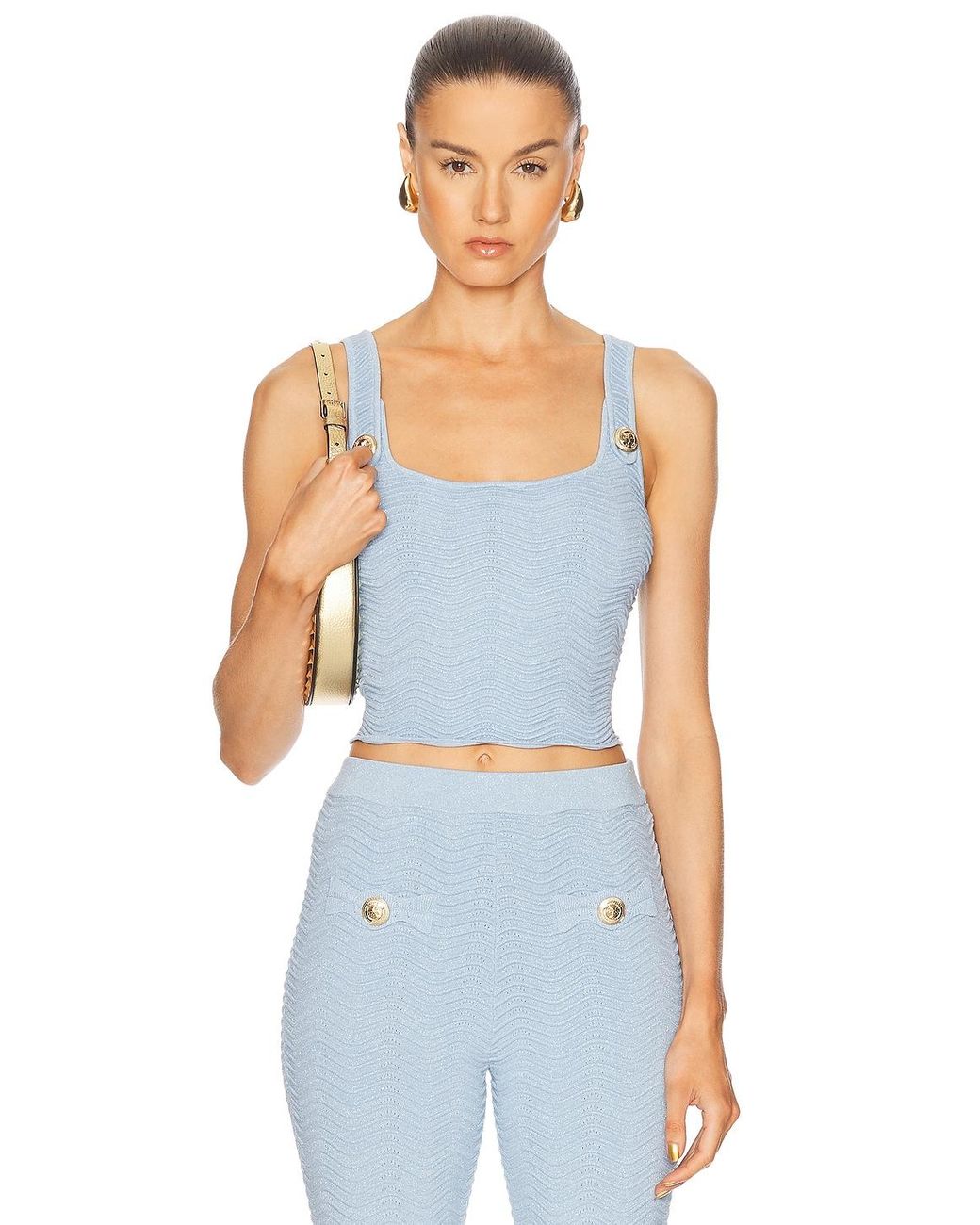 retroféte Aloe Top in Blue | Lyst