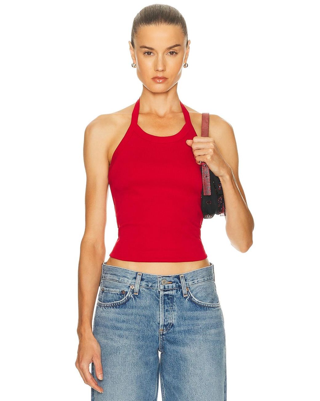 Flore Flore Angie Tank in Red | Lyst