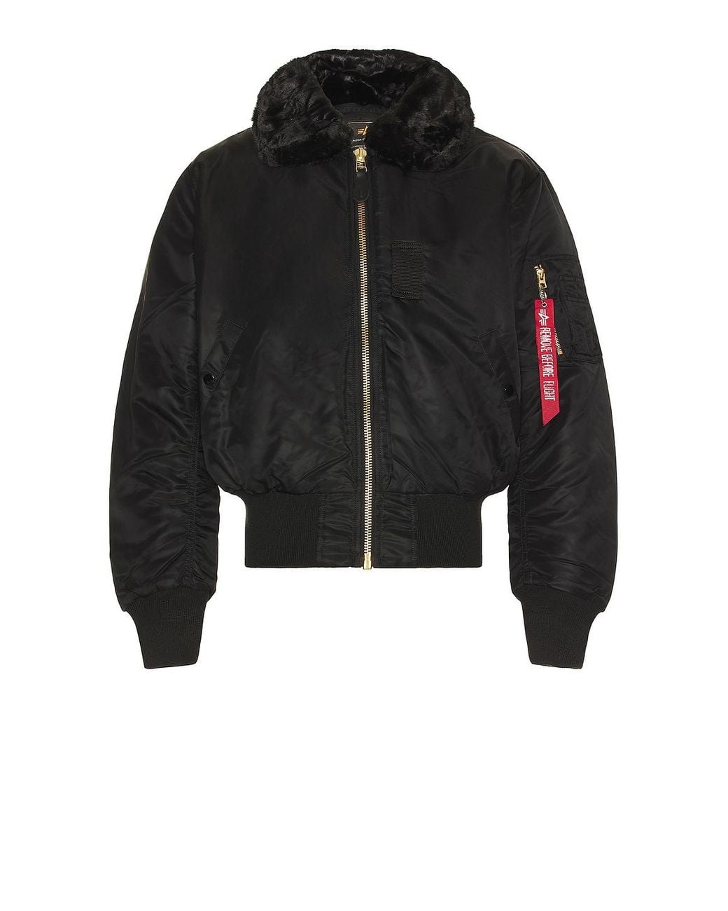 Alpha Industries B-15 Heritage Fit Flight Jacket in Black for Men | Lyst