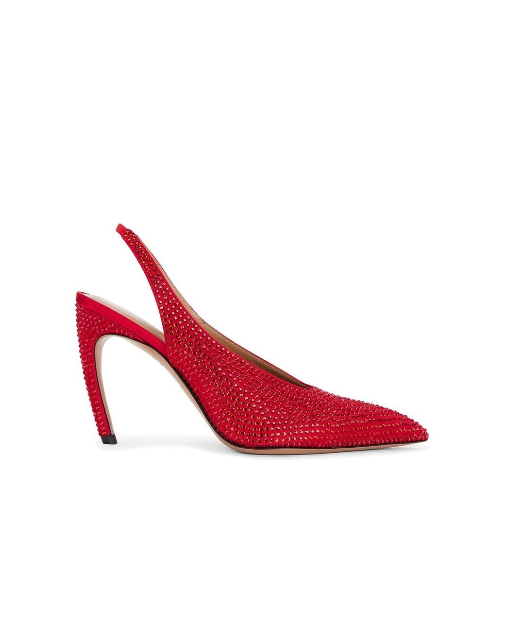 The Attico Viper Slingback Pump in Red | Lyst