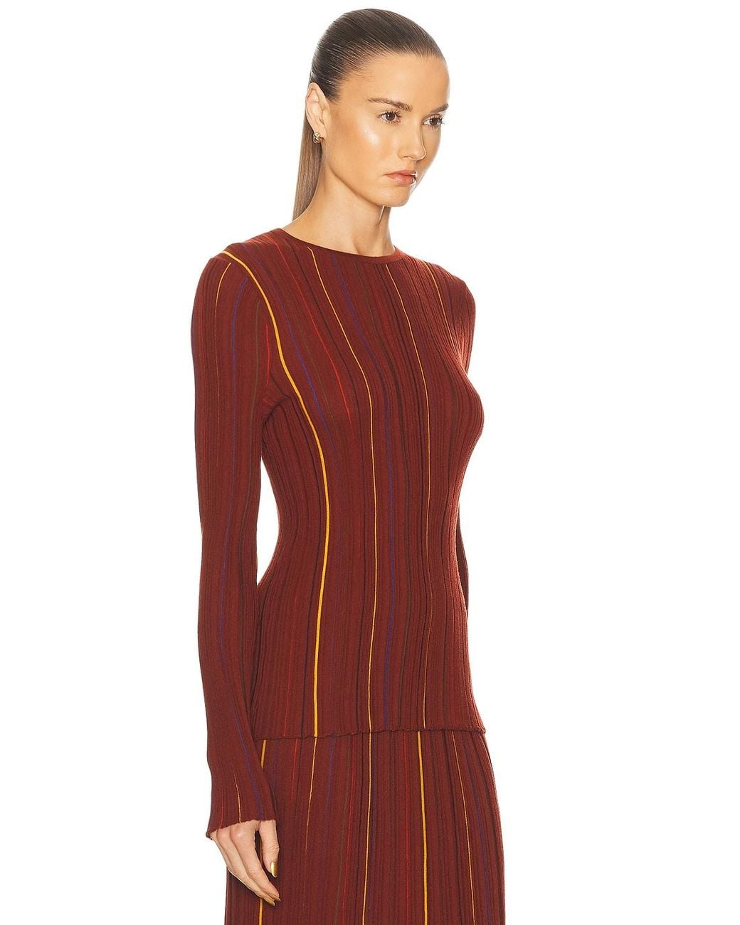 Gabriela Hearst Augie Top in Red | Lyst