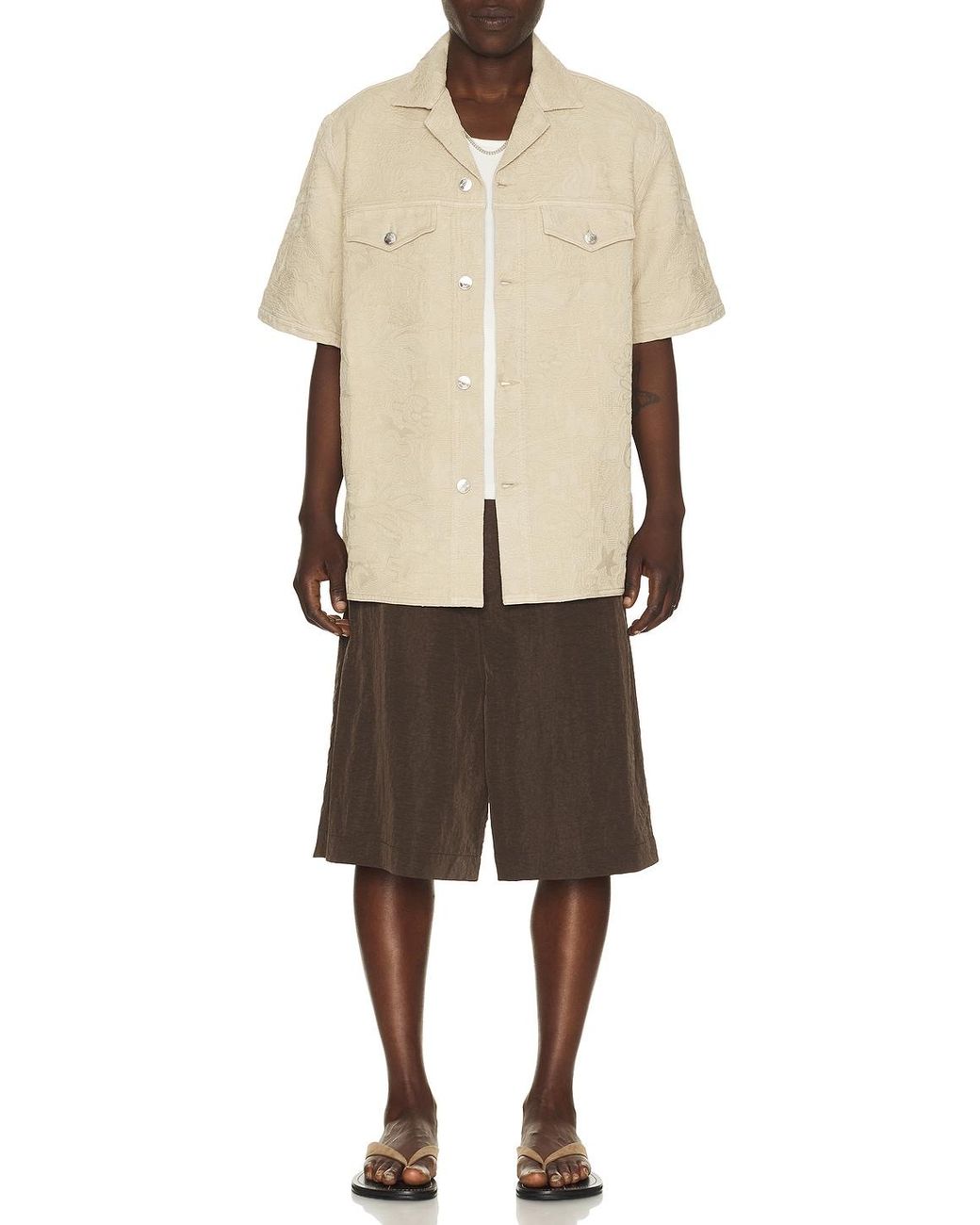 Oas Javi Shirt in Natural for Men | Lyst