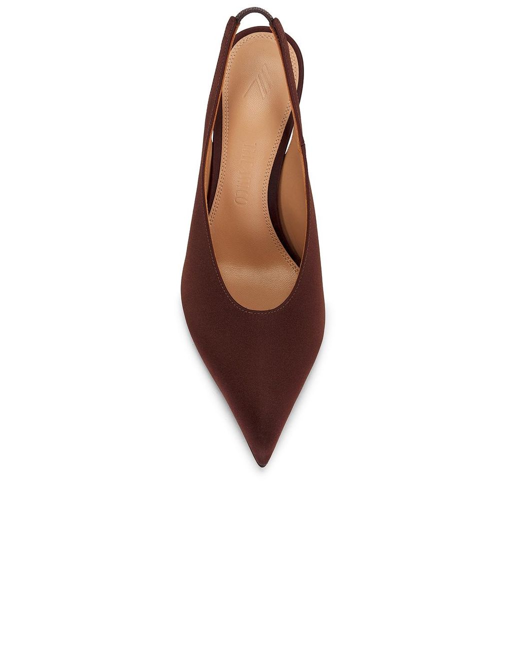 The Attico Viper 95Mm Slingback Heel in Brown | Lyst