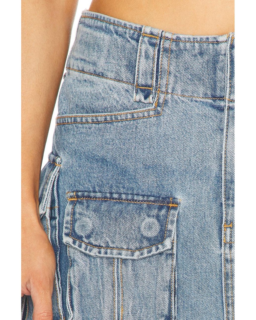 Alexander Wang Mini Cargo Skirt in Blue | Lyst