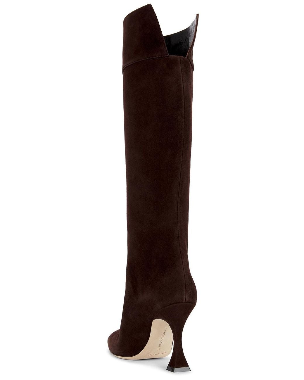 Manolo Blahnik Miralonepla 90 Boot in Brown | Lyst