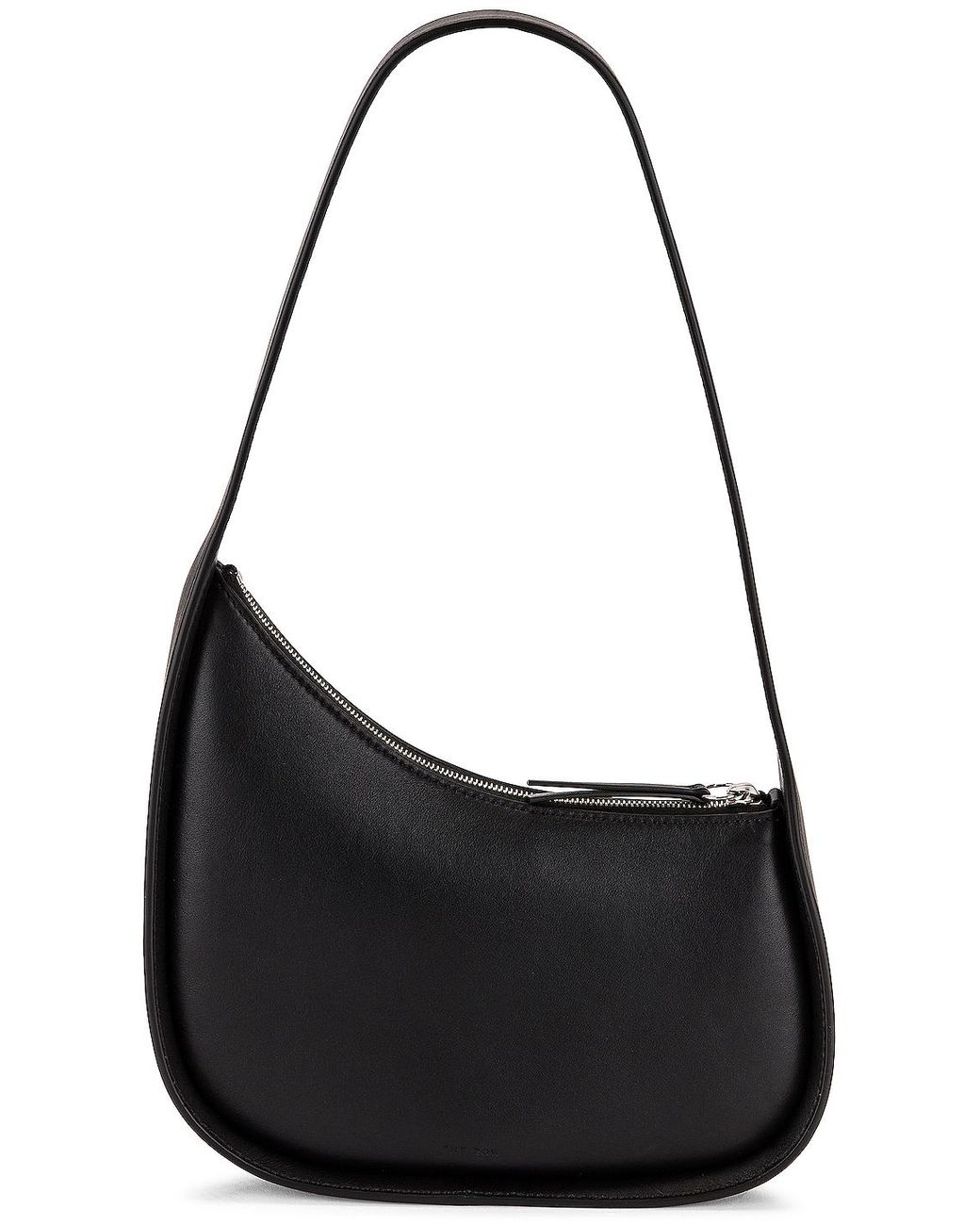 The Row Leather Half Moon Bag in Black | Lyst