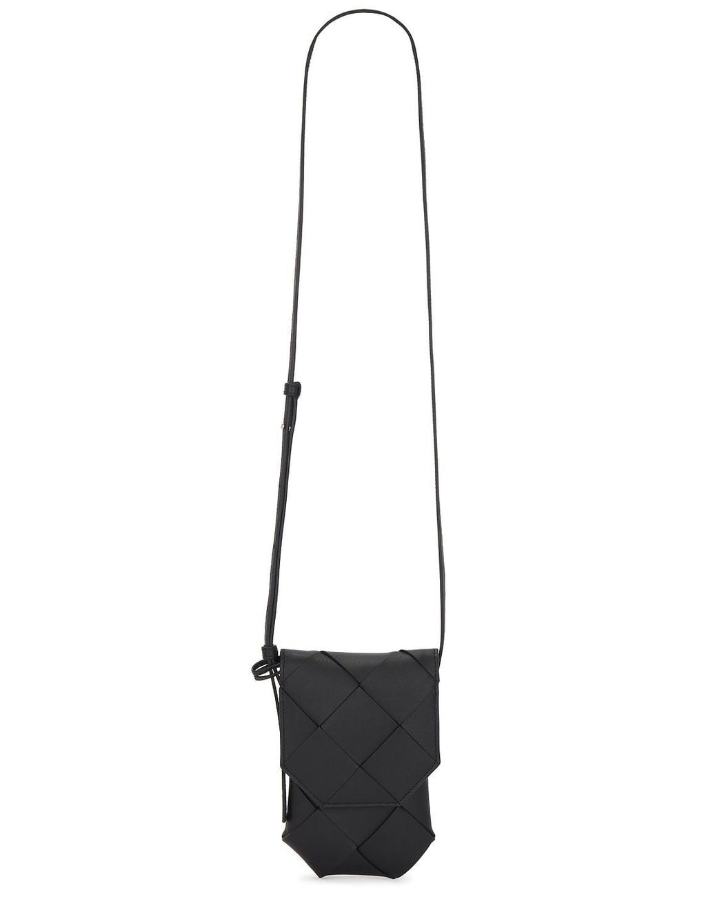 Bottega Veneta Diago Vertical Bicolor Phone Pouch in White for Men | Lyst