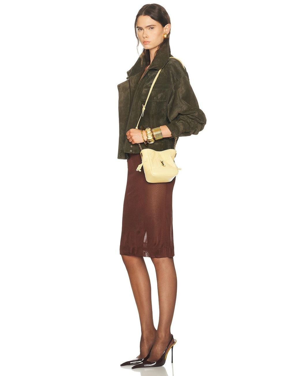 Saint Laurent Jamie Mini Shoulder Bag in Metallic | Lyst
