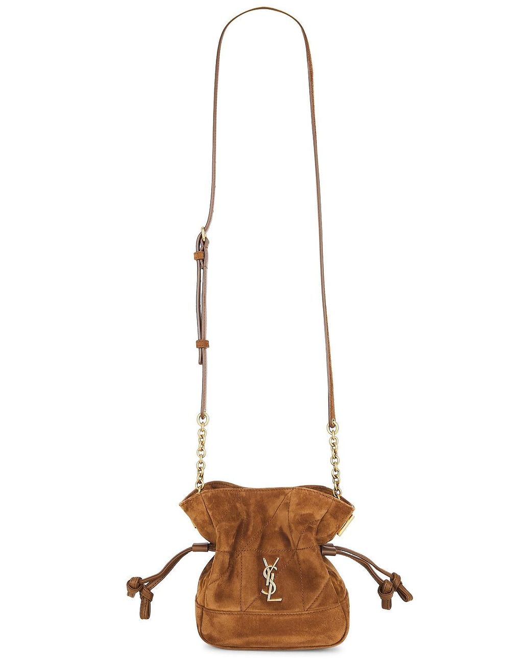 Saint Laurent Mini Jamie Shoulder Pouch in Natural | Lyst