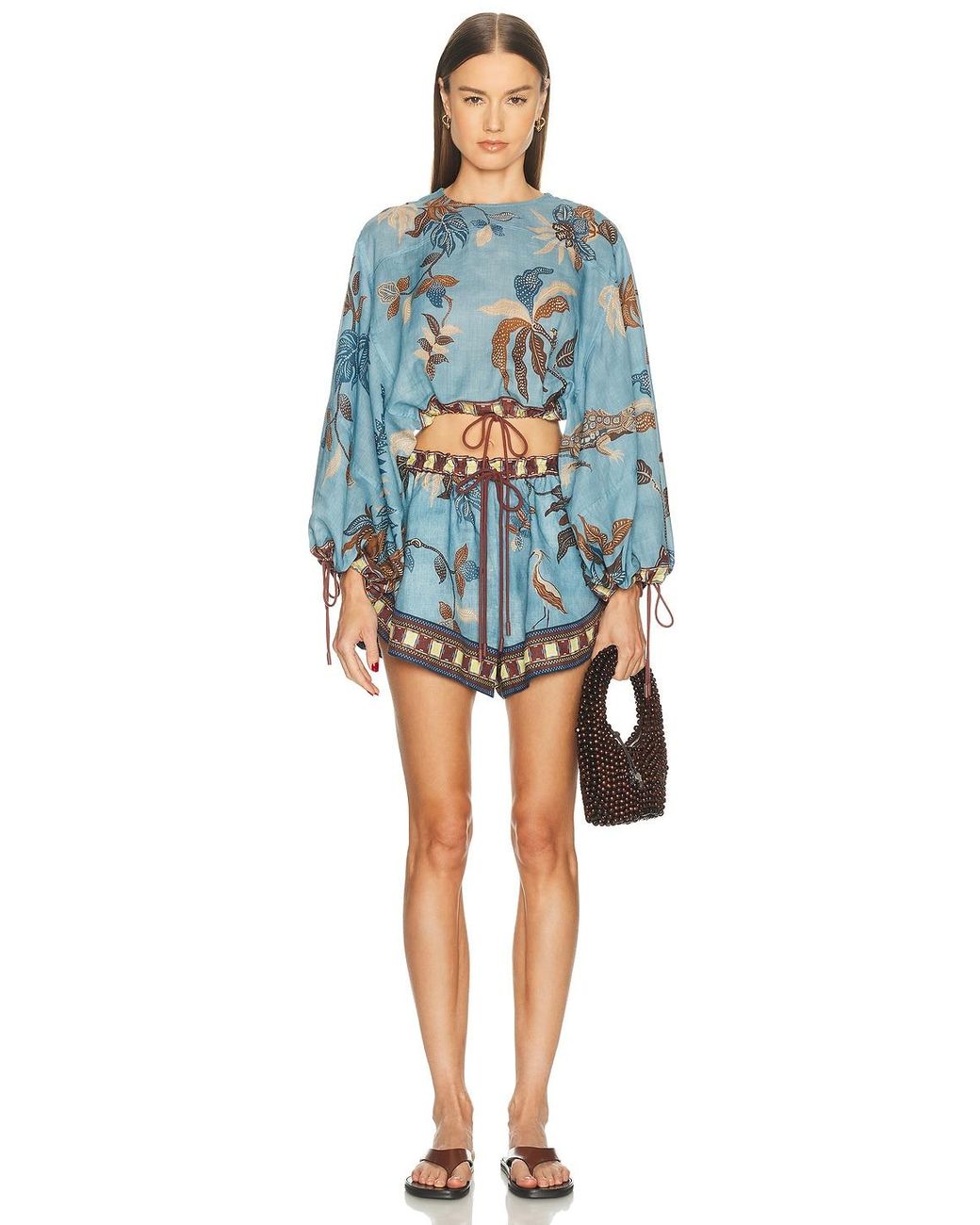 ALÉMAIS Georgie Top in Blue | Lyst