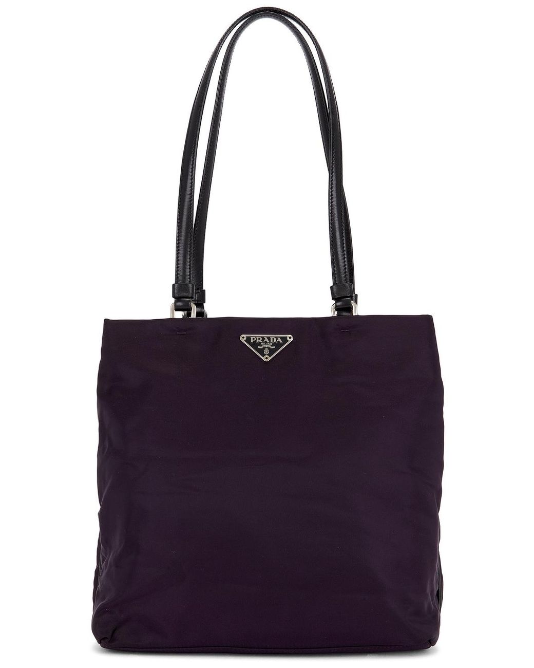 Prada Tessuto Nylon City Tote Bag in Purple | Lyst
