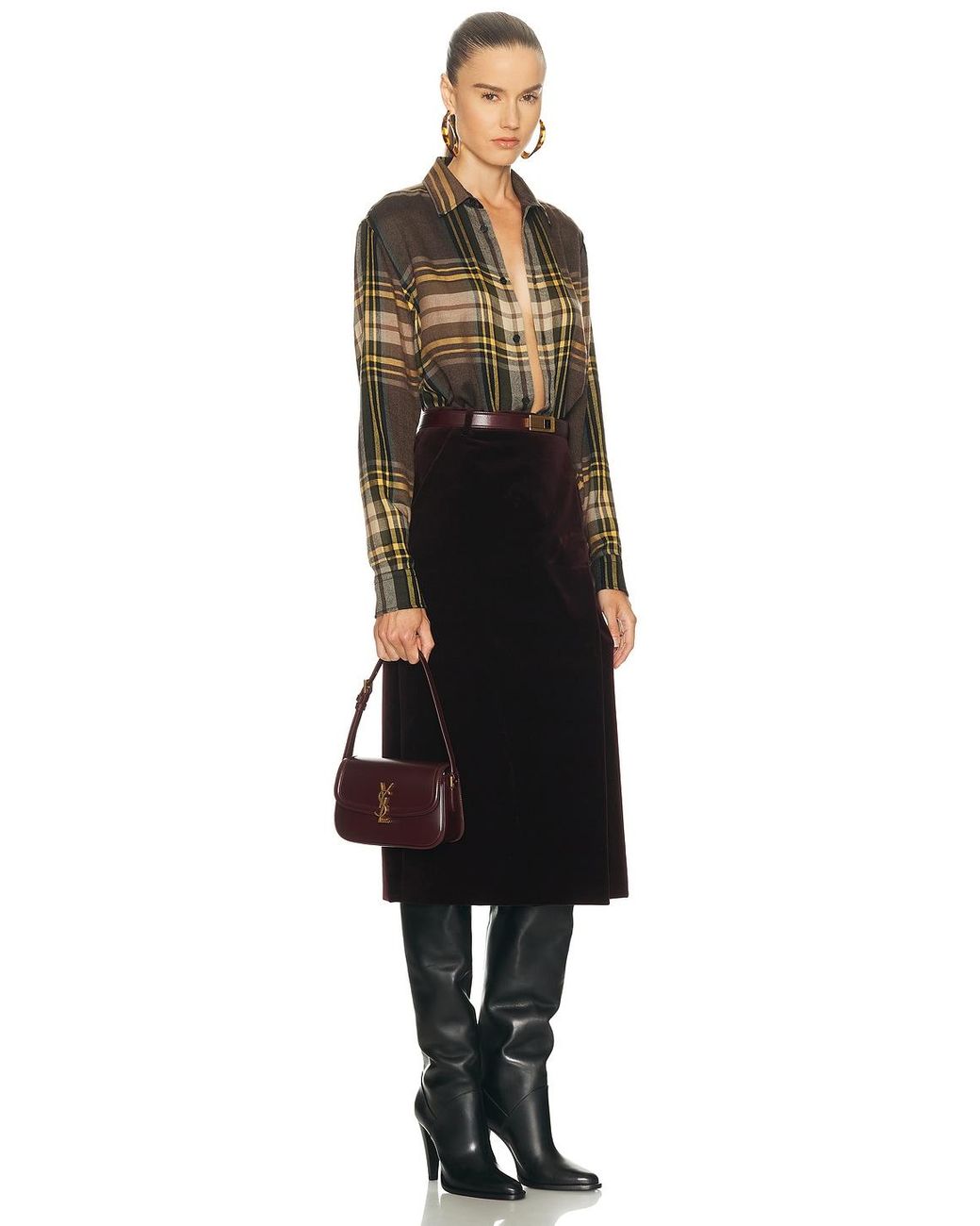 Saint Laurent Mini Solferino Bag in Purple | Lyst