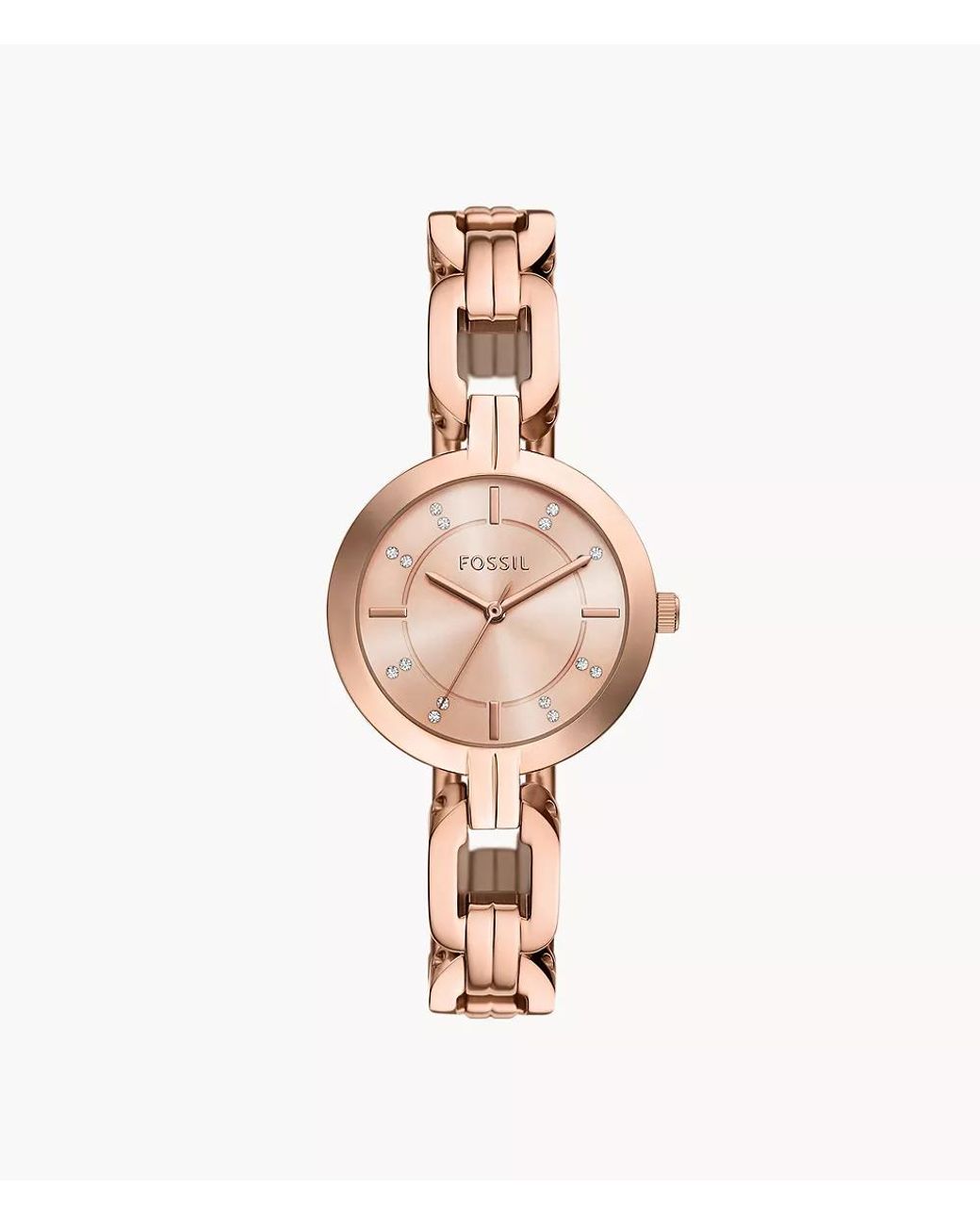 Fossil Kerrigan Three-hand Rose Gold-tone Stainless Steel Watch in ...