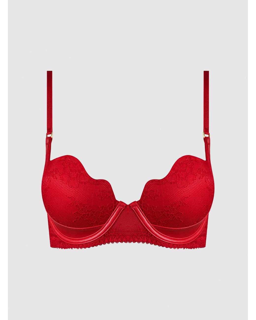 Frederick's of Hollywood Chiara Lace & Faux Leather Director's Cut ...
