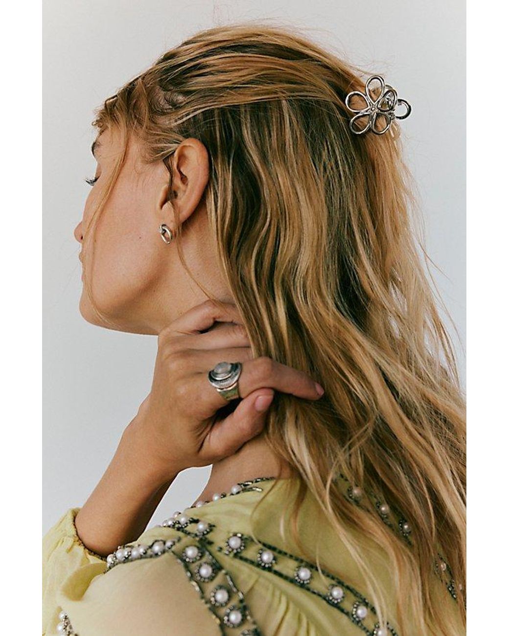 Free People Sally Mae Metal Claw Clip in Metallic | Lyst UK