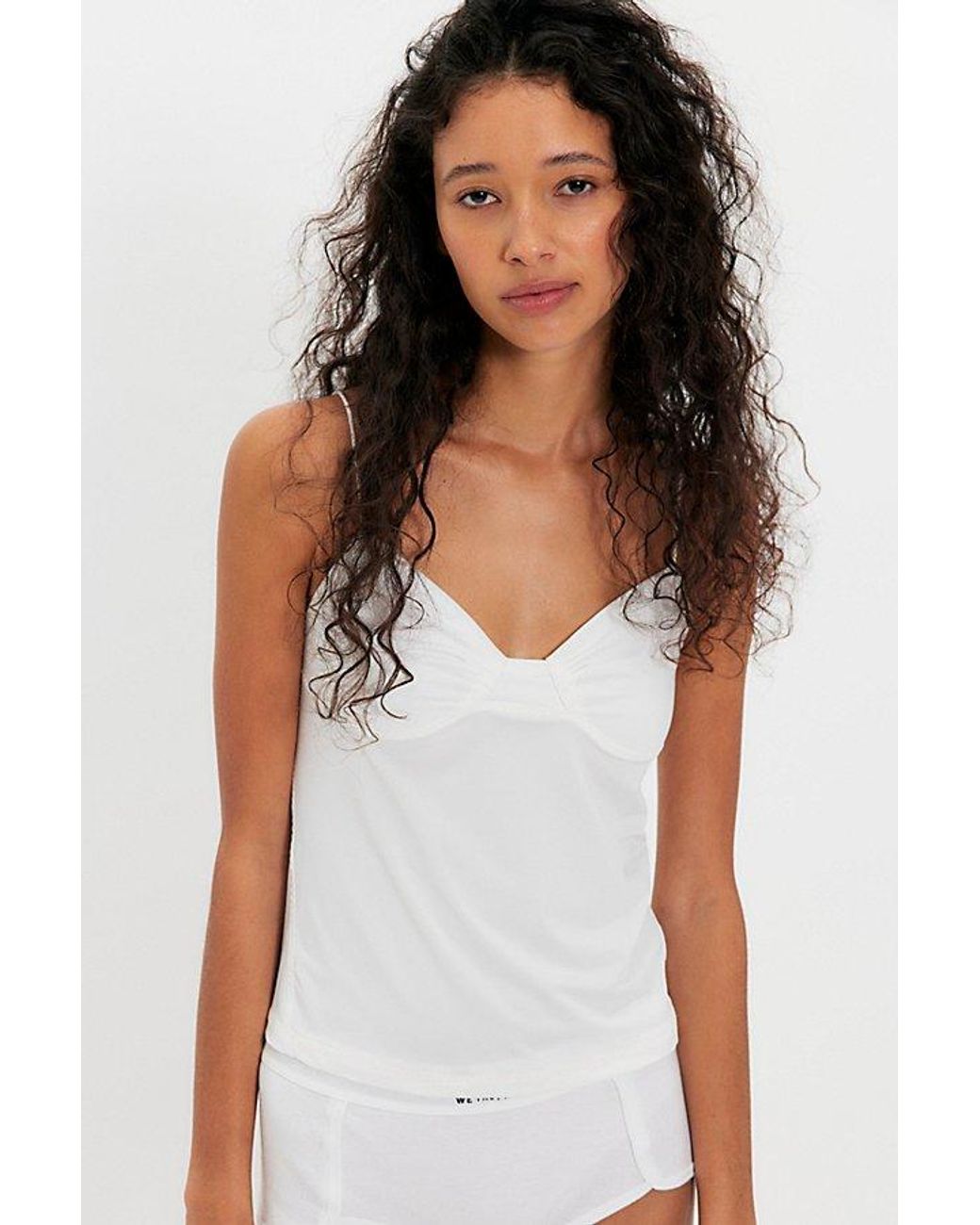 Free People My Way Triangle Cami in White | Lyst