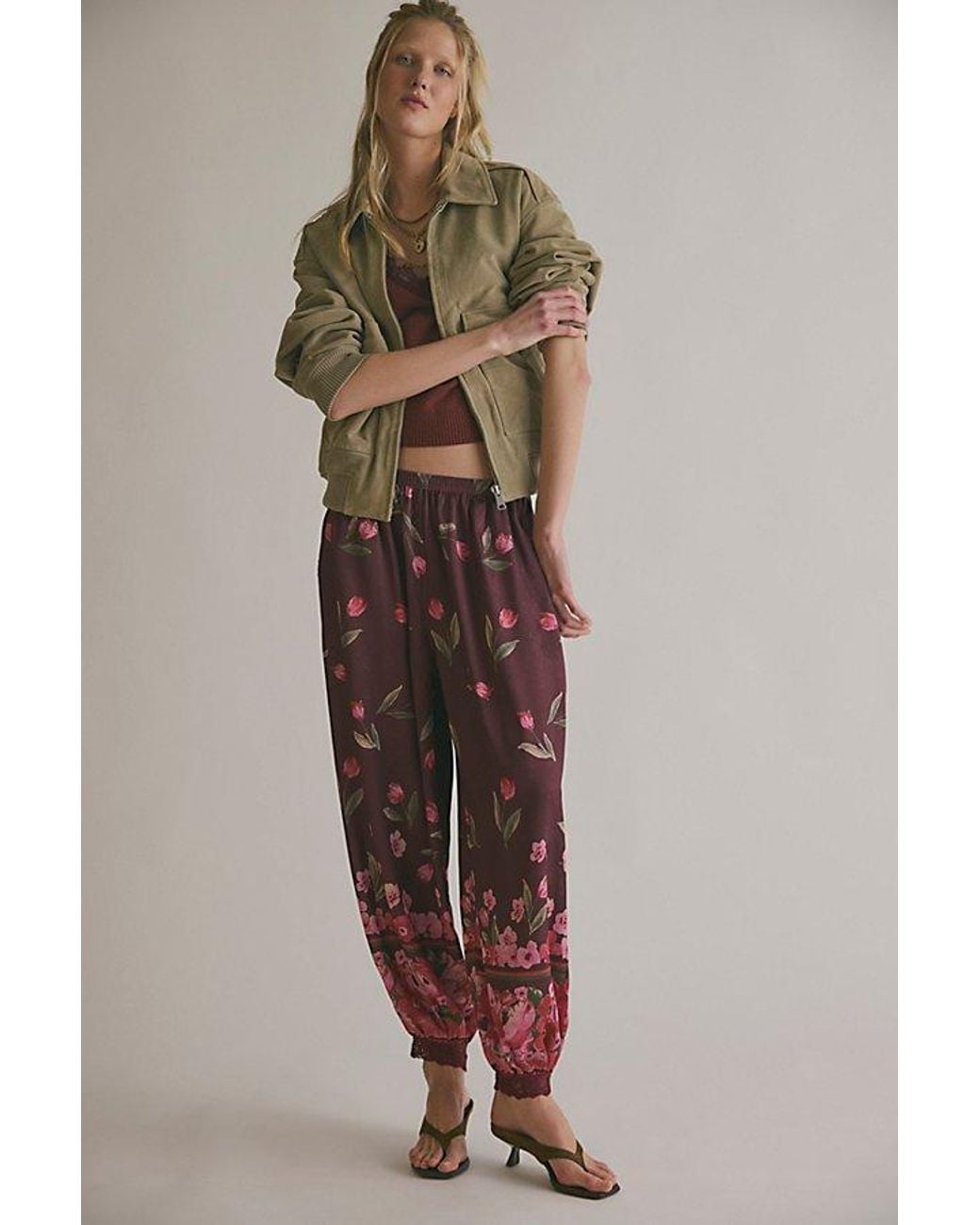 Free People Slip Into Something Pants in Natural | Lyst