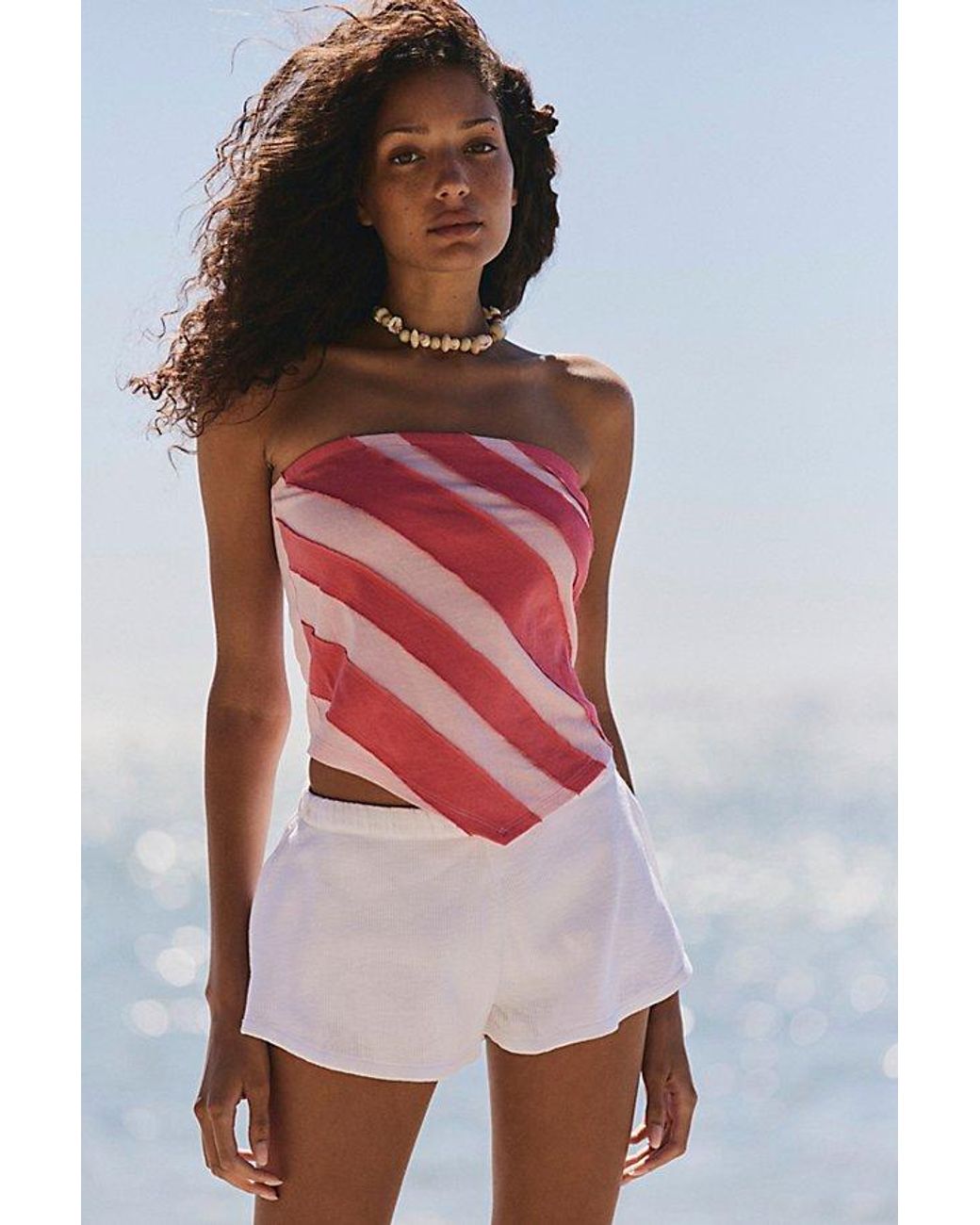 Free People Miami Micro Shorts in Red | Lyst