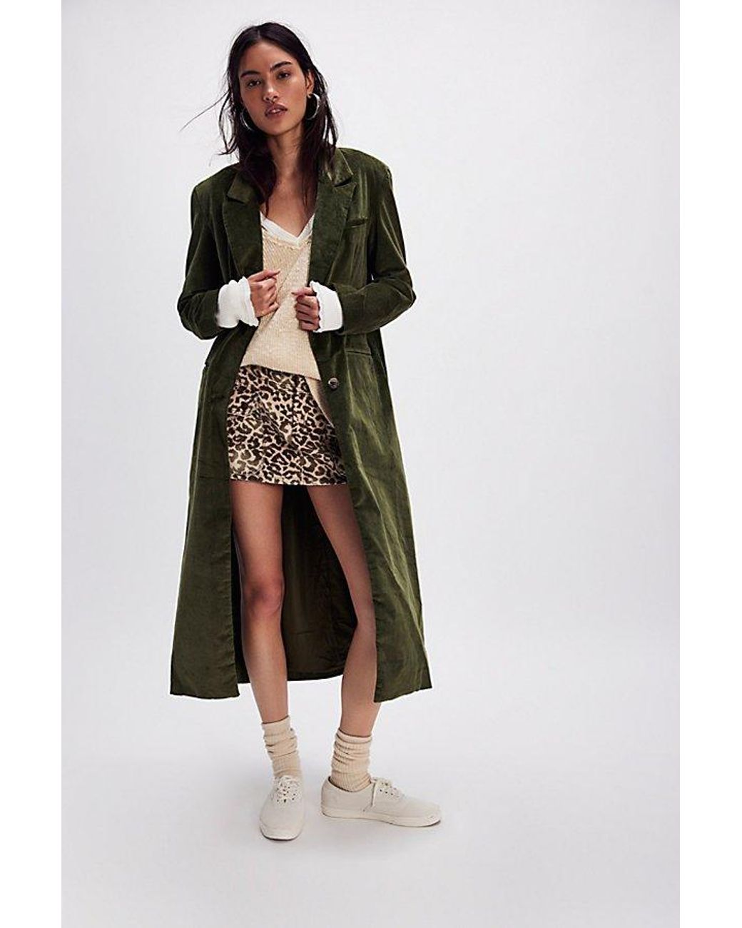 Free People Hailey Velvet Duster Jacket | Lyst