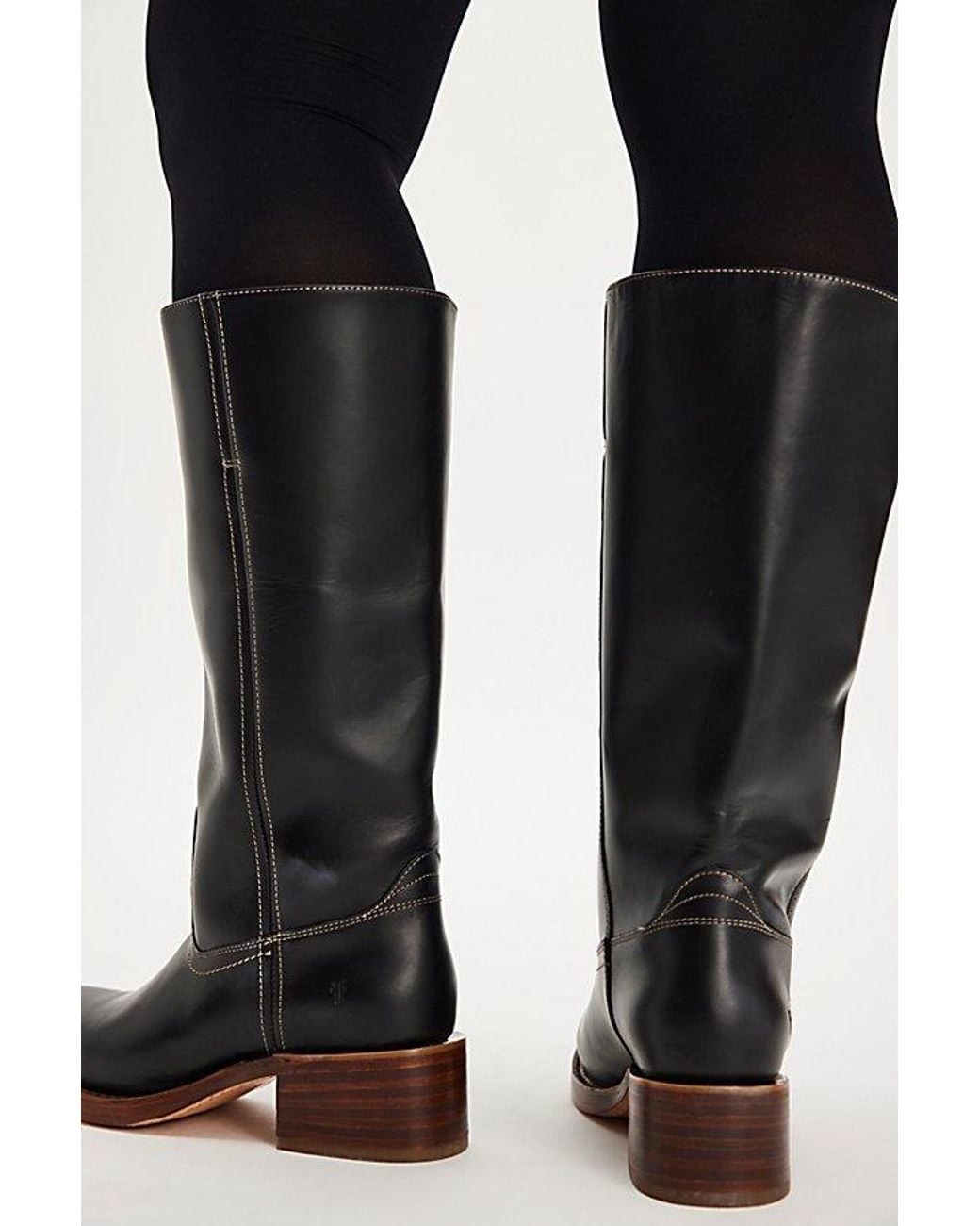 Frye Campus 14L Wide Calf Boots in Black | Lyst