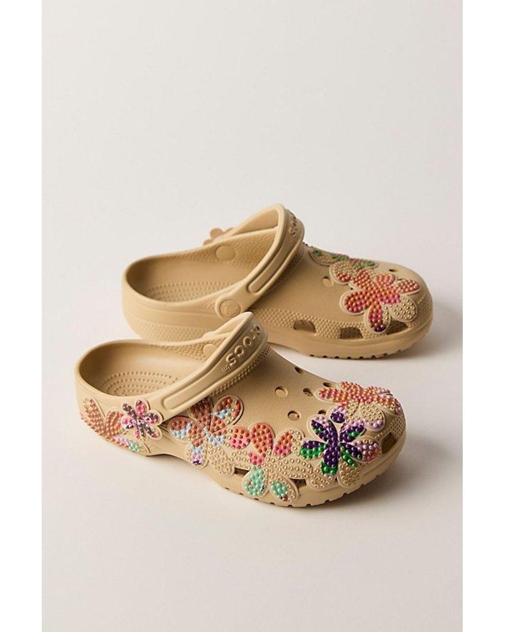 Crocs™ Graphic Classic Clogs in Natural | Lyst UK