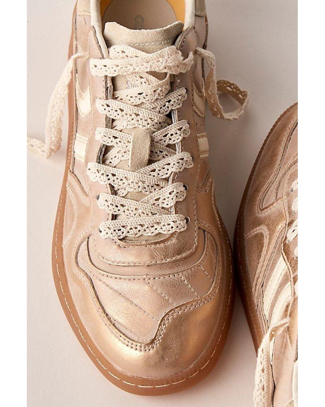 Coolway Goal Metallic Sneakers in Brown | Lyst UK
