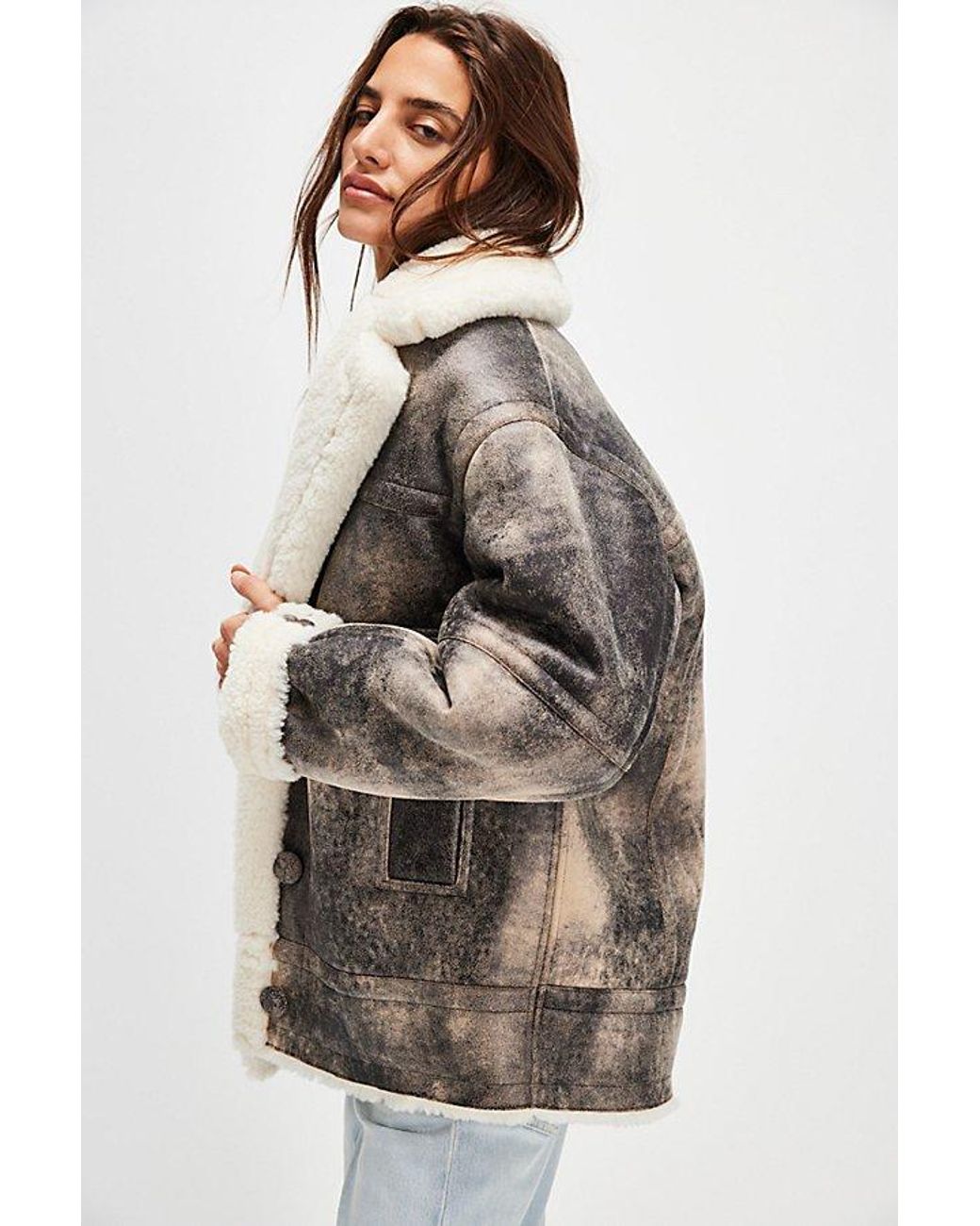 Stand Studio Louisa Shearling Jacket | Lyst