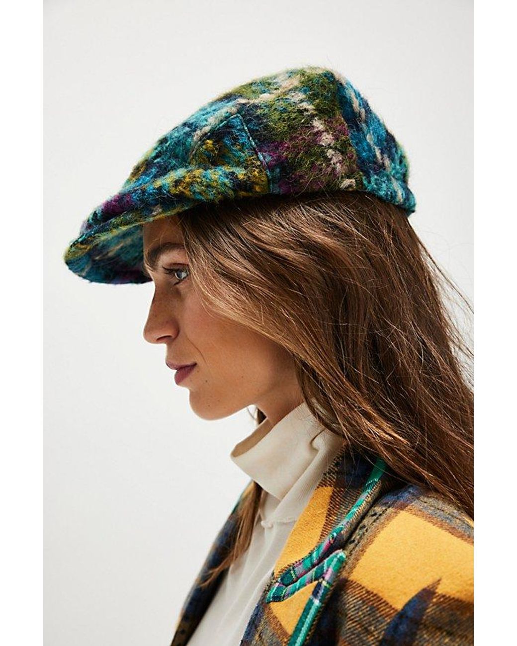 Anna Sui Paperboy Cap in Green | Lyst