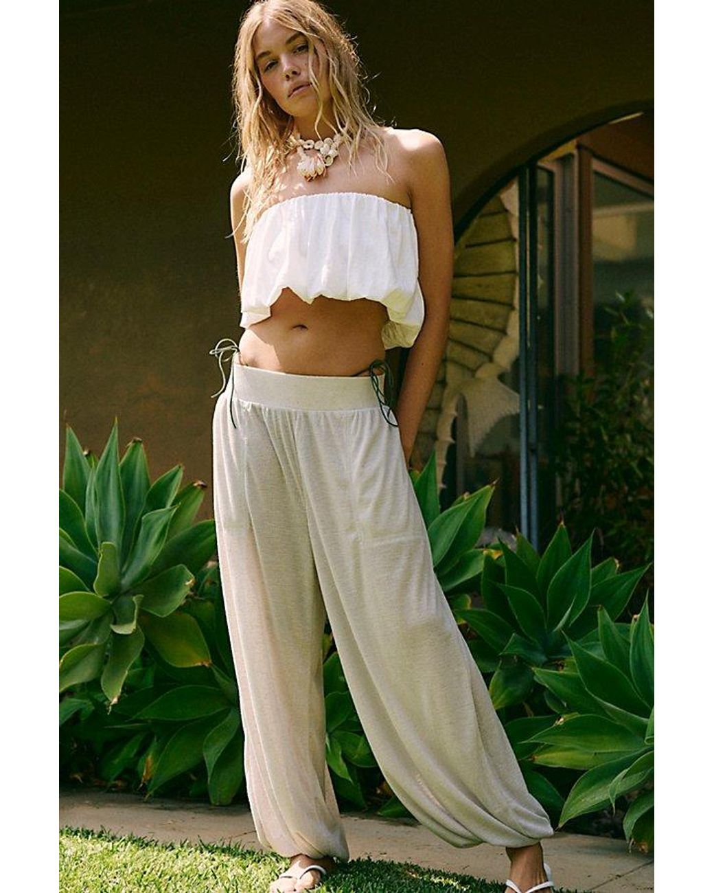 Free People Anastasia Bubble Pants in Green | Lyst