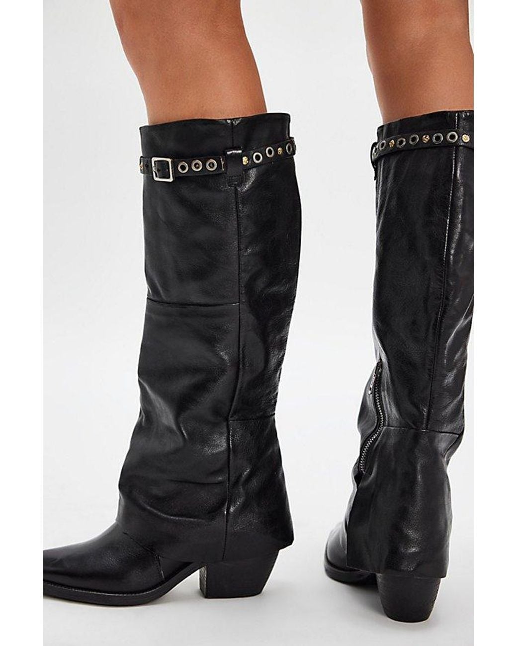 A.s.98 Joyride Foldover Boots in Pink | Lyst