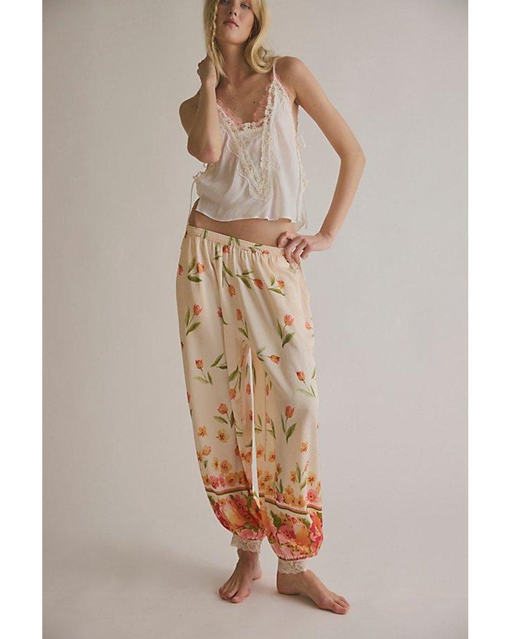 Free People Slip Into Something Pants in Natural | Lyst