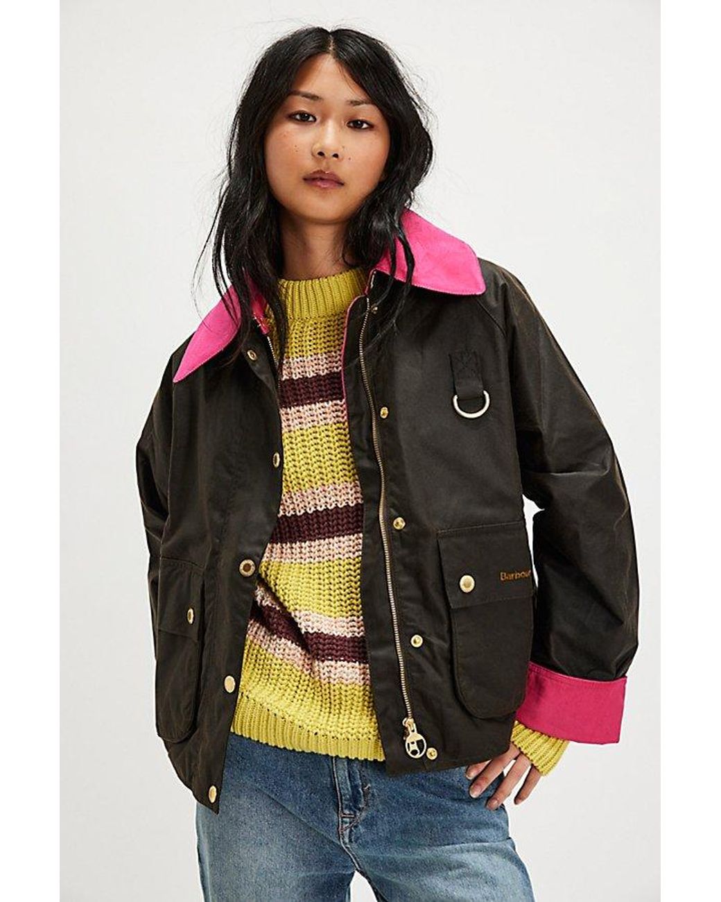 Barbour Icons Wax Jacket in Grey | Lyst UK
