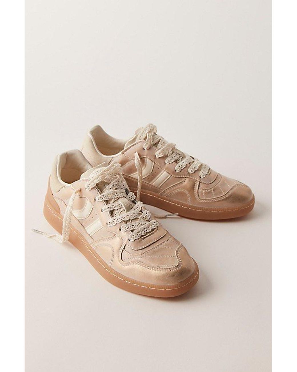 Coolway Goal Metallic Sneakers in Brown | Lyst UK