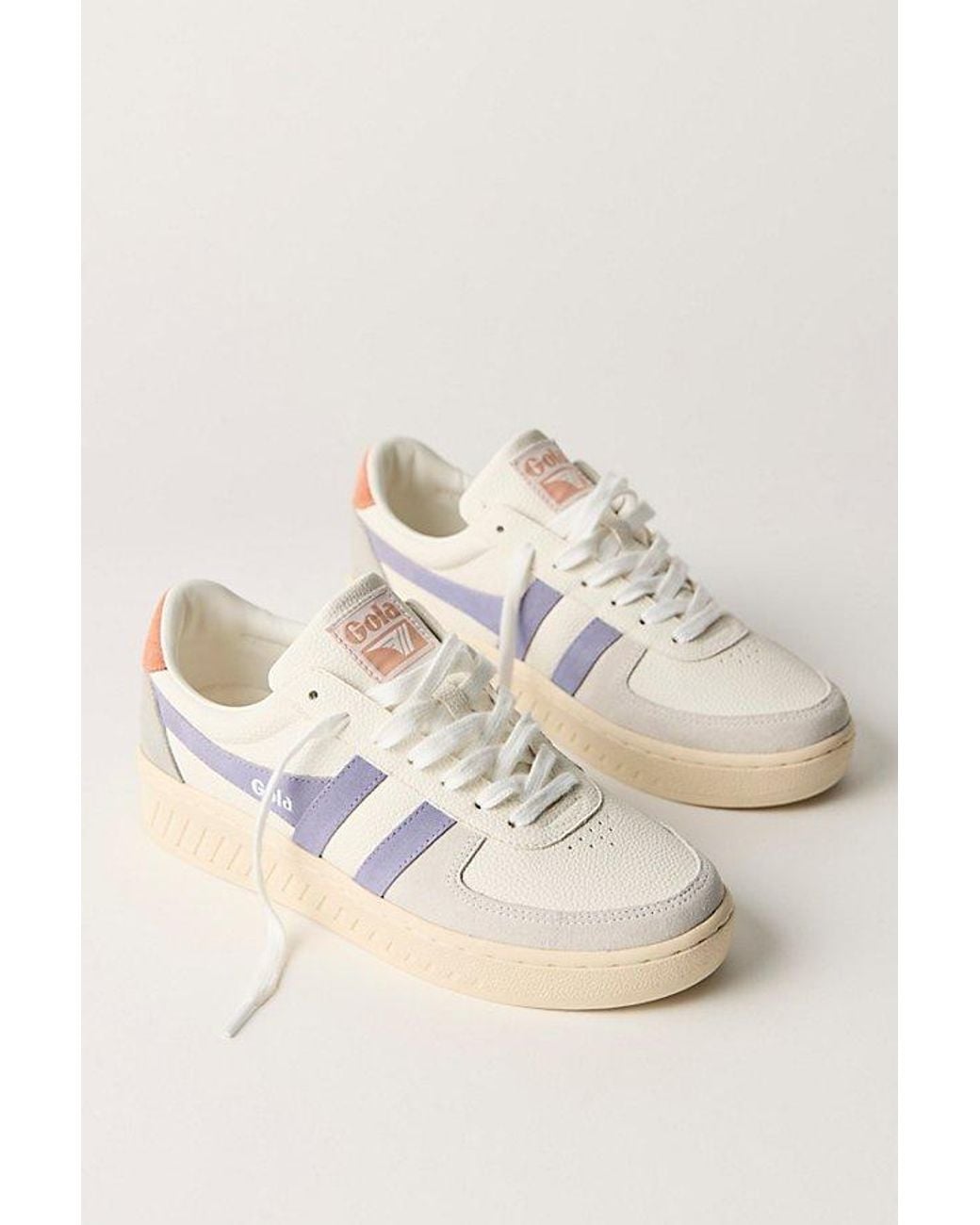 Gola Grandslam Trident Trainer Shoe in Natural | Lyst