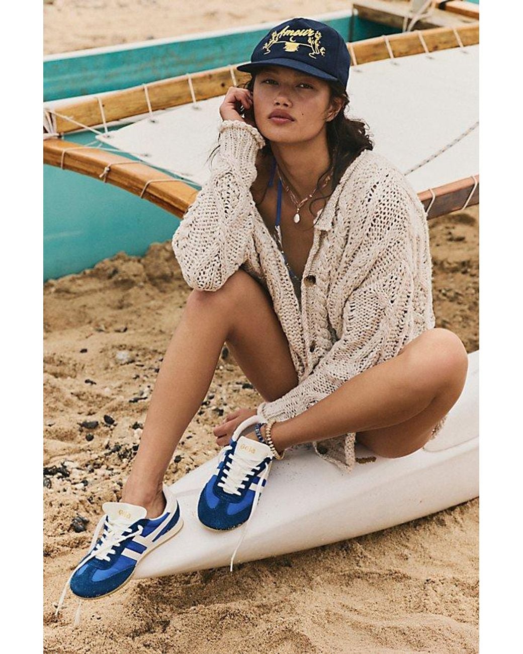 Gola Sprinter Sneakers in Blue | Lyst
