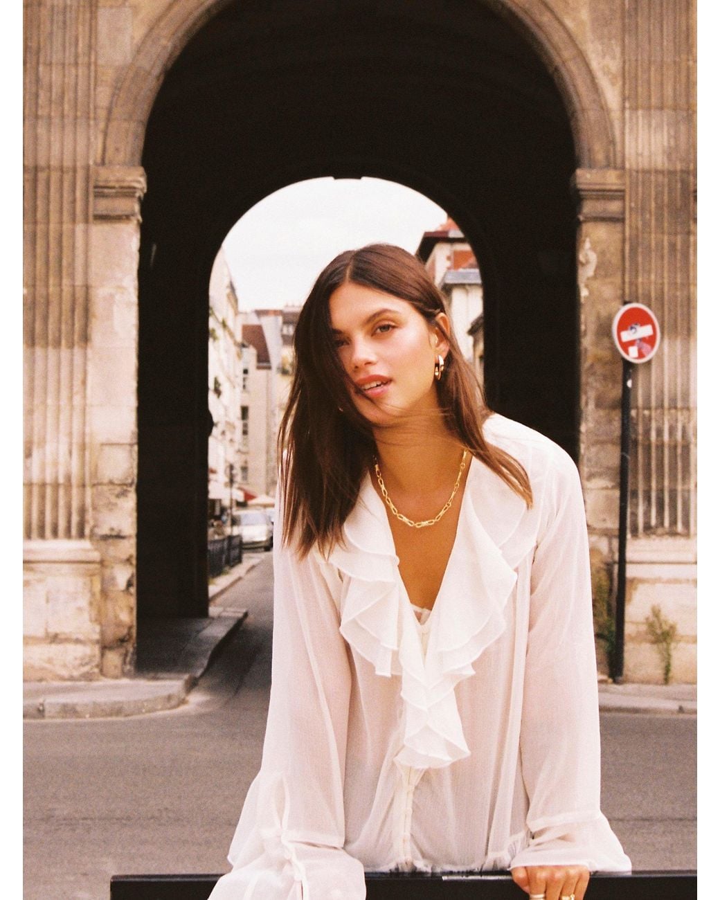 Free People Callie Sheer Tunic in White | Lyst