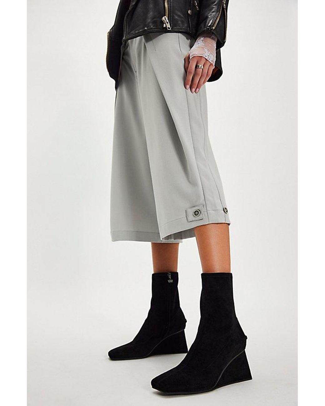 Circus by Sam Edelman Lia Wedge Boots By in Grey | Lyst UK