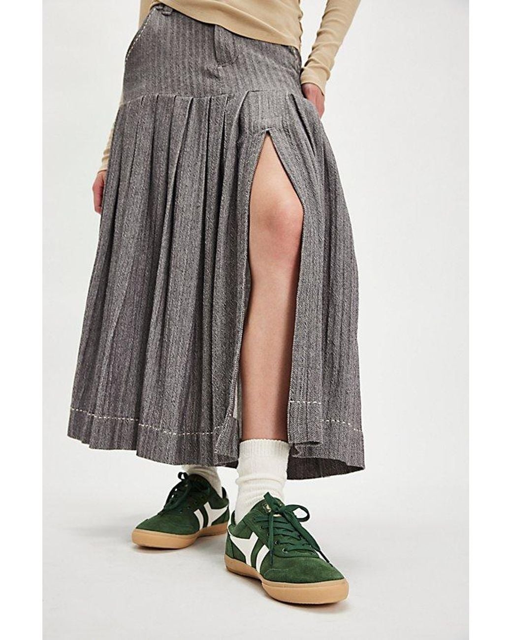 Gola Badminton Suede Sneakers in Green | Lyst